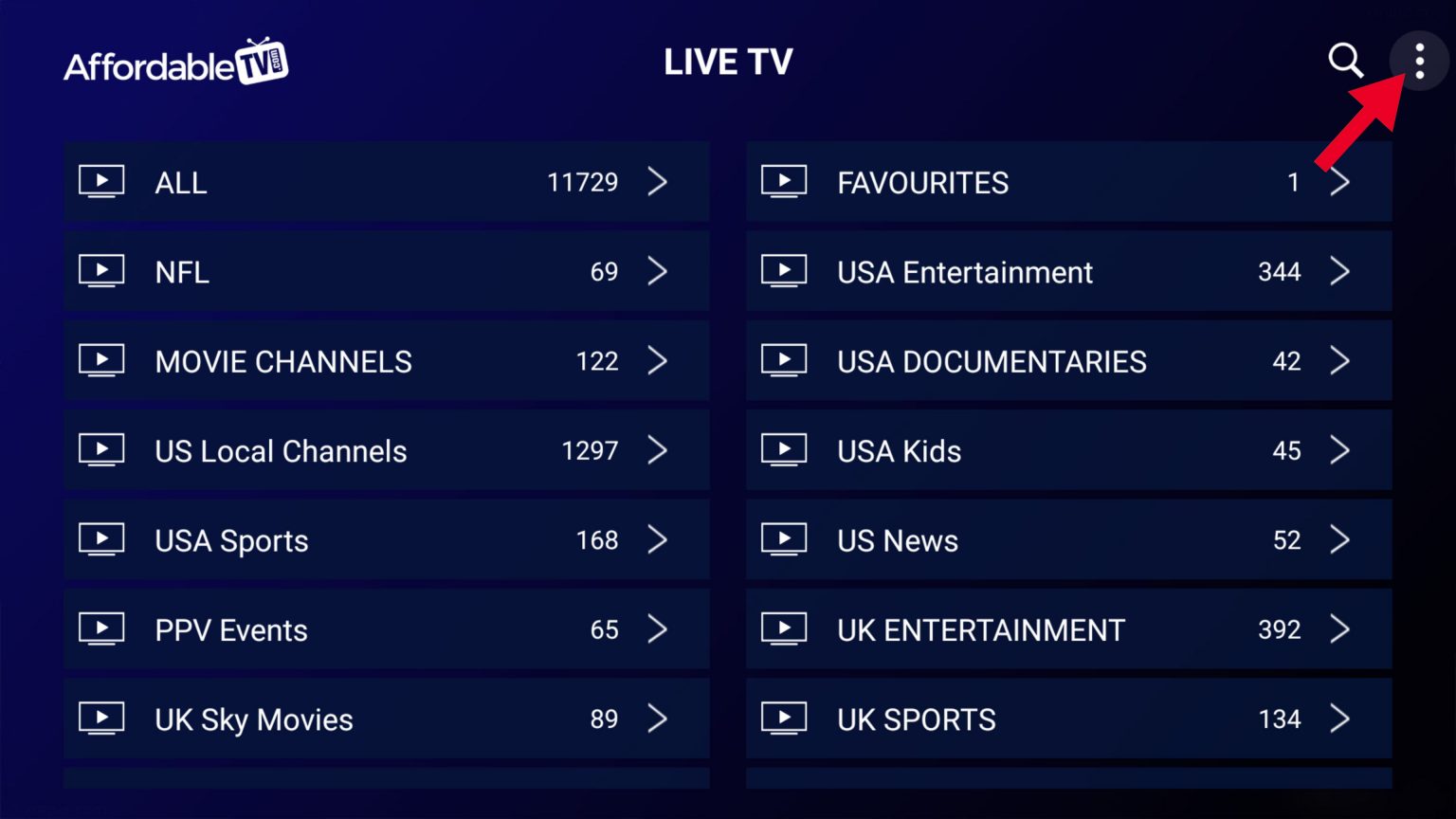 Refresh TV Guide & Update Playlist on Classic – AffordableTV