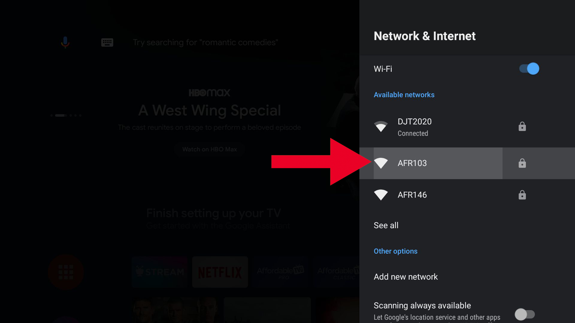 How do I connect/change my WiFi network? – AffordableTV